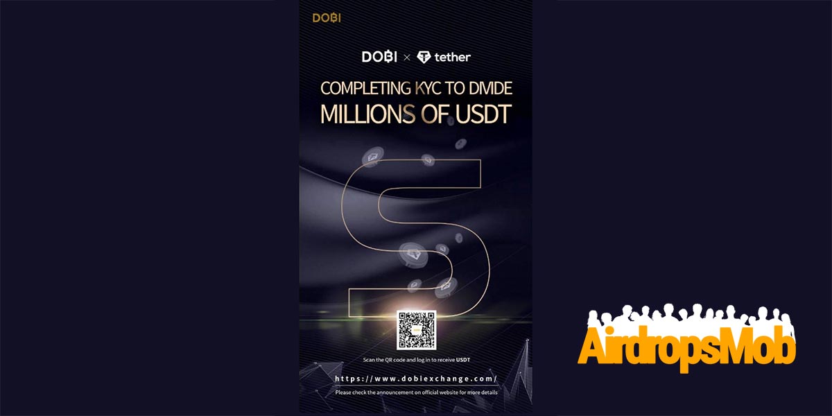 DOBI Exchange Airdrop Earn free usdt crypto tokens