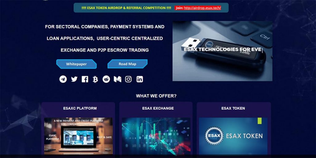ESAX (ESAX) Airdrop Earn free esax crypto tokens
