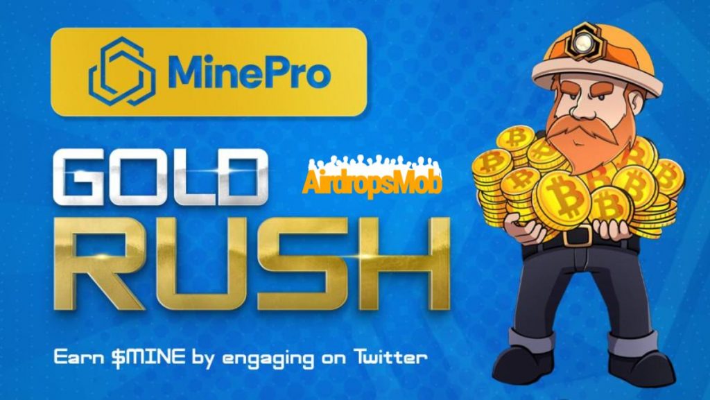 MinePro Airdrop Earn free MINE crypto tokens